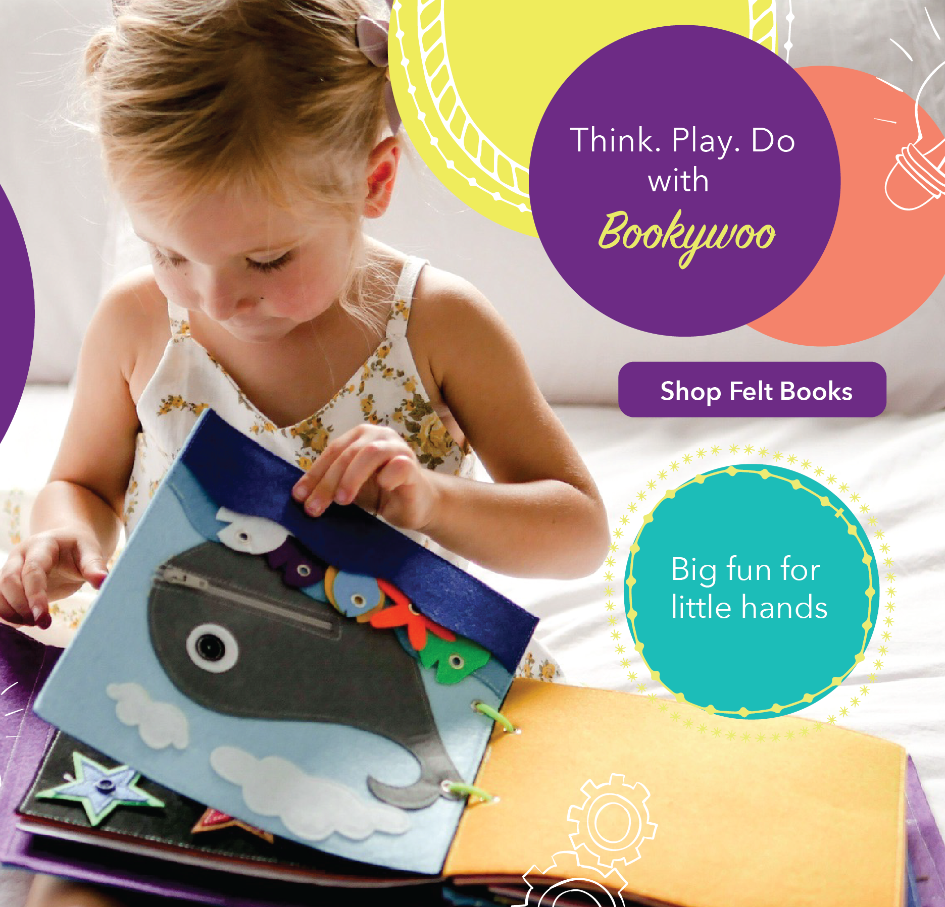 Bookywoo - Felt Quiet Books & Busy Books - Baby to School Age!